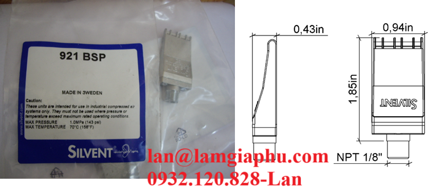 Silvent 921 – Súng Phun Khí Nén Công Nghiệp Giảm Tiếng Ồn