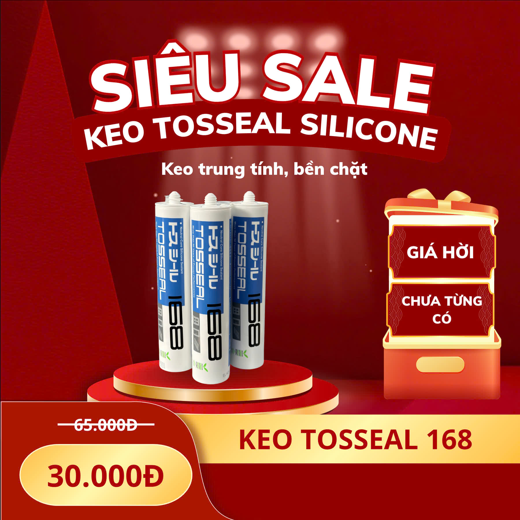 KEO TOSSEAL 168 SIÊU SALE – CHỈ 30.000đ/tuýp