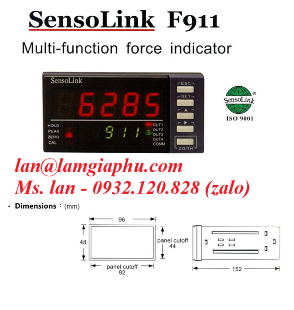 SensoLink F911R-31 – Đồng hồ hiển thị